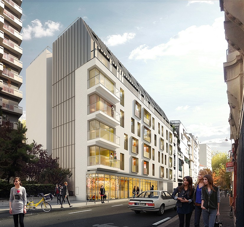 Real estate complex of 30 apartments - Labrouste - B+A Architectes